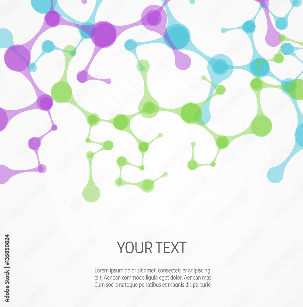 Molecules background Stock Vector | Adobe Stock