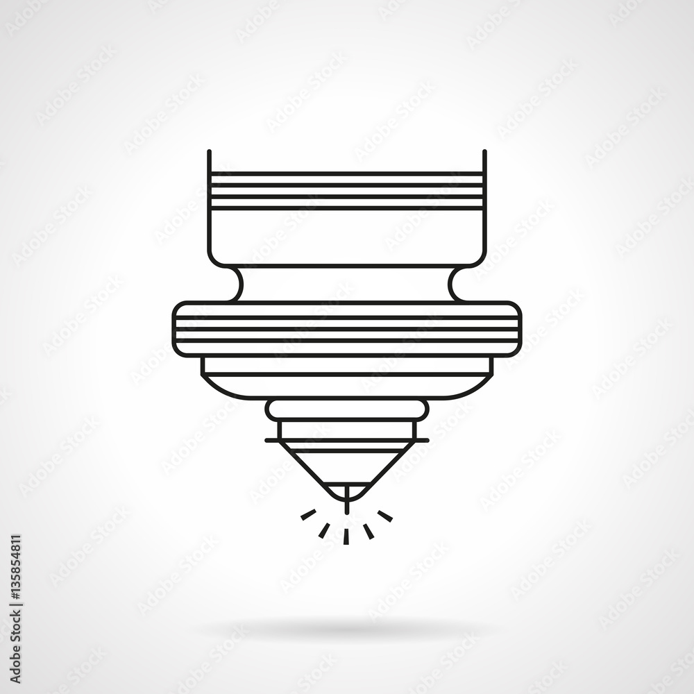 Spot welding flat line vector icon Stock Vector | Adobe Stock