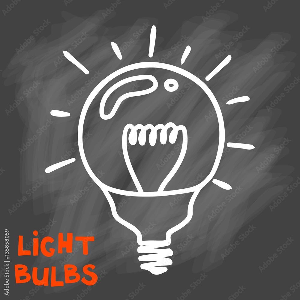 Light bulbs icon. Concept of big ideas inspiration, innovation ...