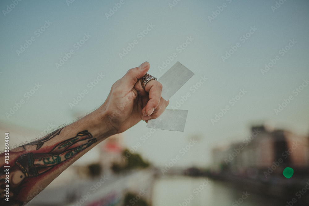 Cool hand labels Stock Photo | Adobe Stock