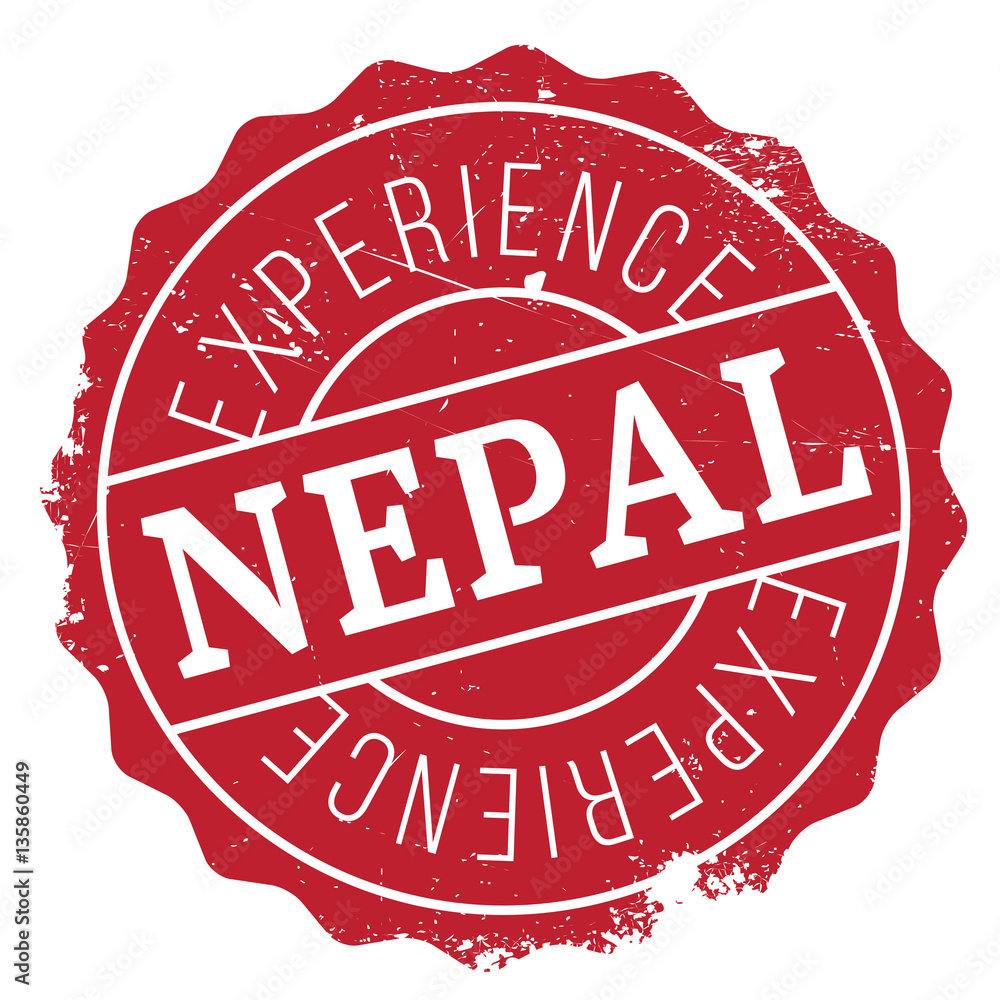 Nepal stamp. Grunge design with dust scratches. Effects can be easily ...