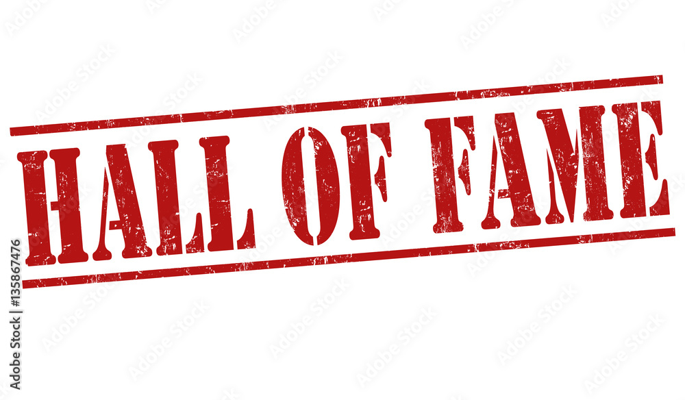 Hall of fame sign or stamp Stock Vector | Adobe Stock