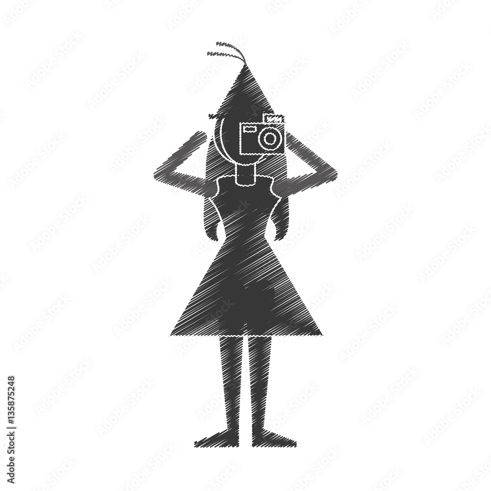 woman take a picture icon design, vector illustration Stock Vector ...