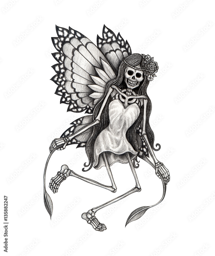 Fairy Drawing In Pencil