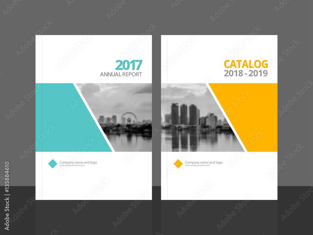 Cover design for annual report and business catalog, magazine, flyer or ...