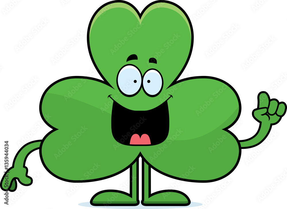 Cartoon Shamrock Idea Stock Vector | Adobe Stock