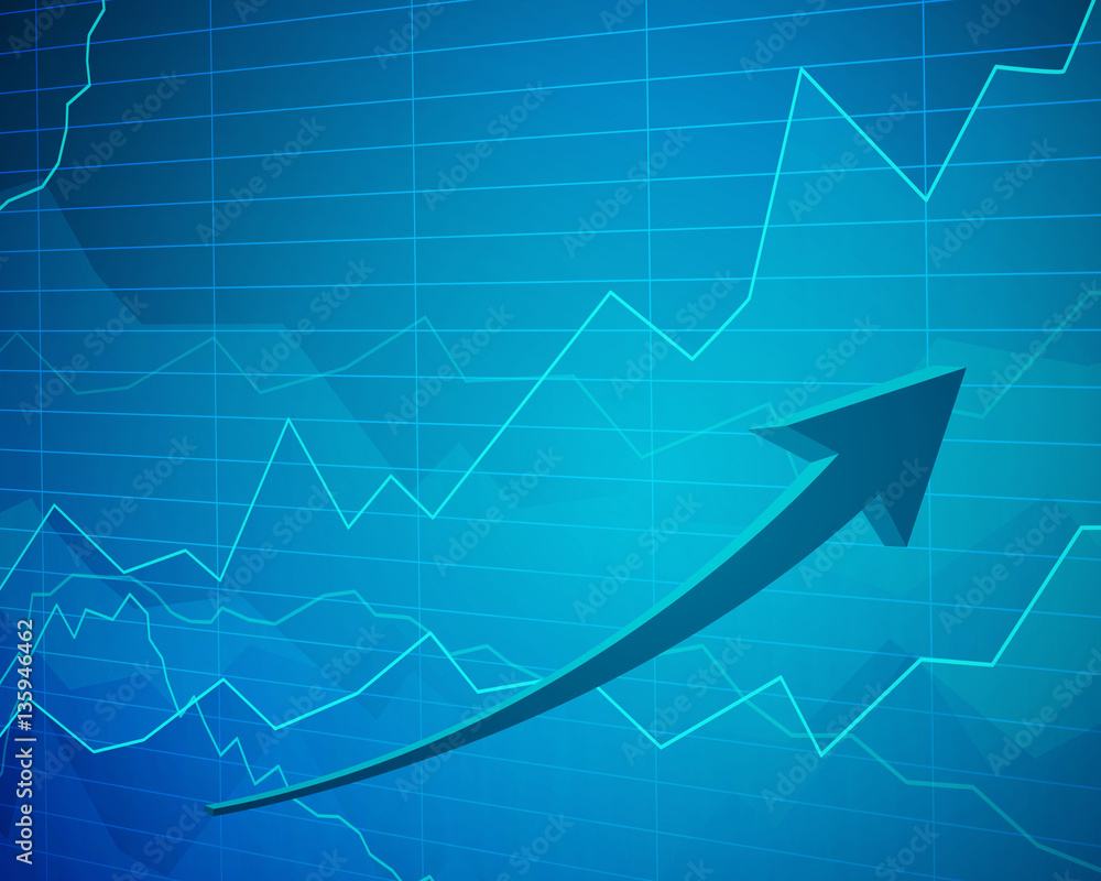 Vector Illustration of a Statistic and Data, Infographic Background ...