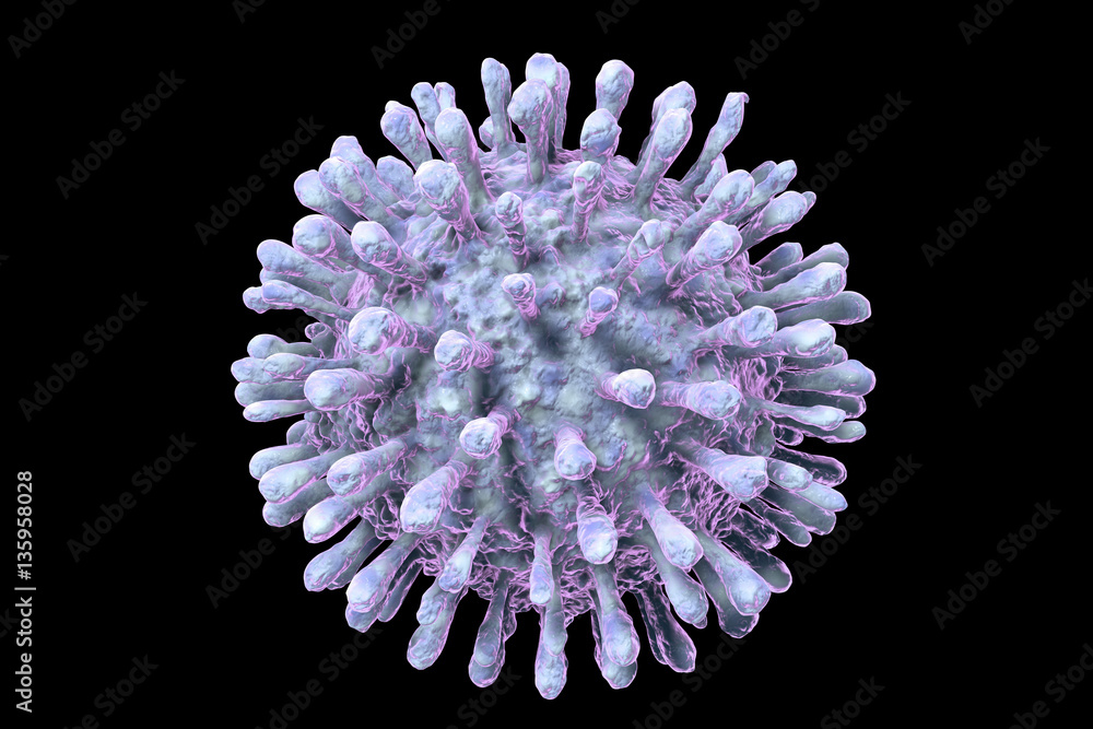 Aids Virus Under Microscope