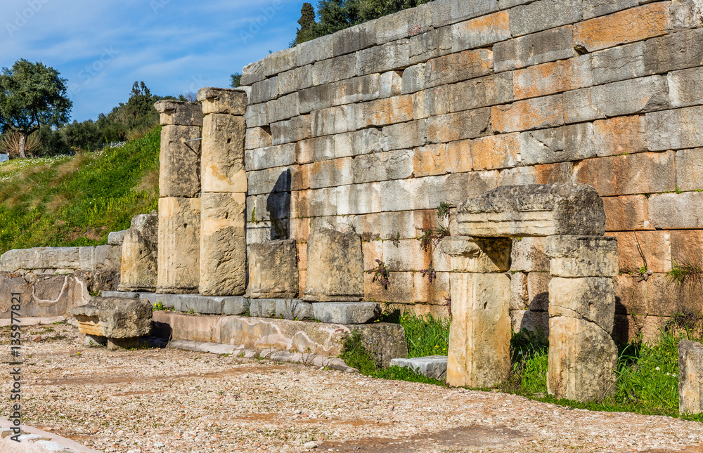 ruins of ancient city of Messena, Peloponnese Stock Photo | Adobe Stock