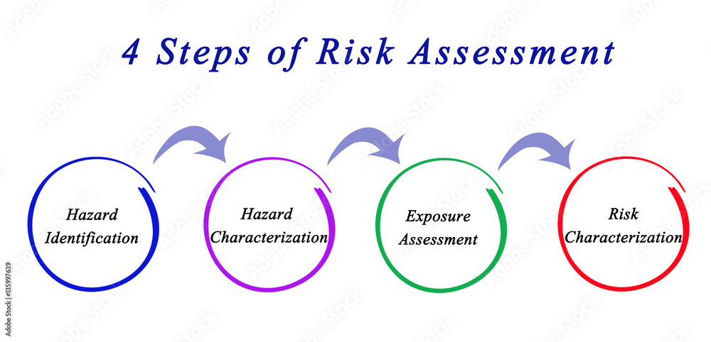 4 Steps of Risk Assessment Stock Illustration | Adobe Stock