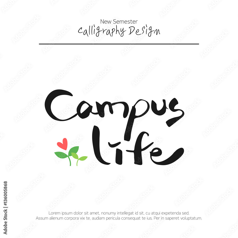 Education Calligraphy Stock 벡터 | Adobe Stock