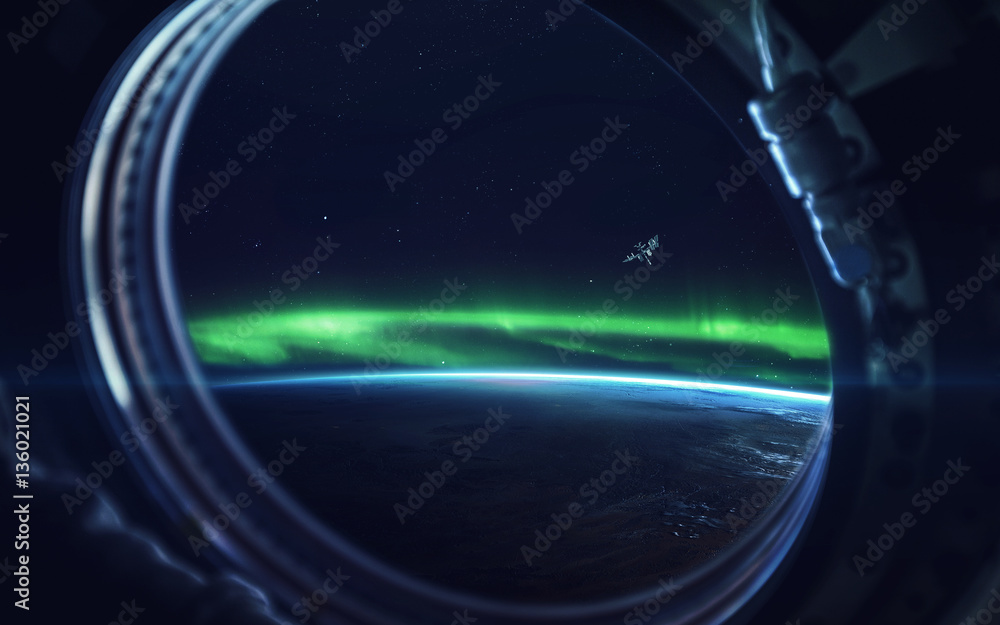 Natural phenomenon of Northern Lights (Aurora Borealis) related to the ...