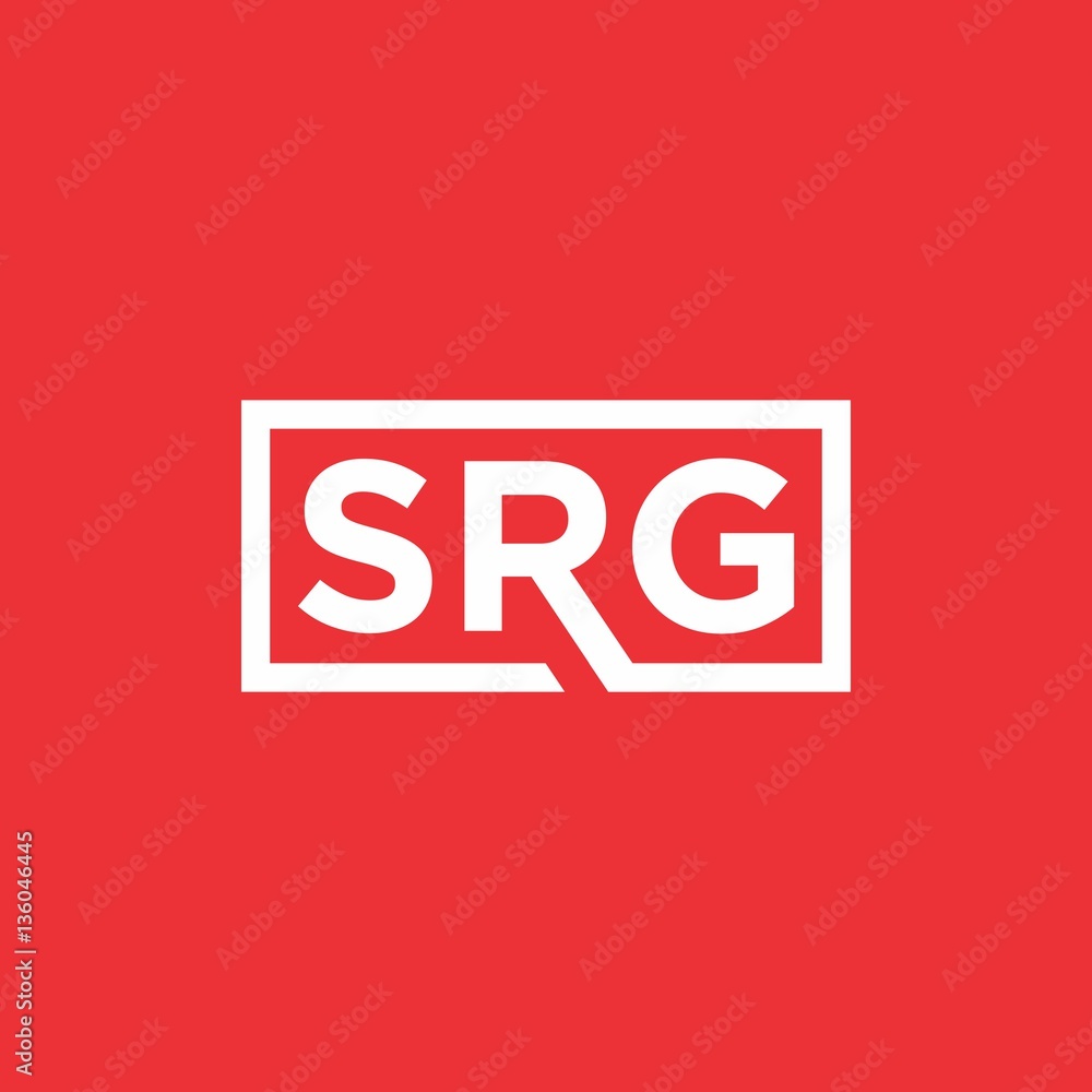 SRG Letter Initial Logo Vector Stock Vector | Adobe Stock