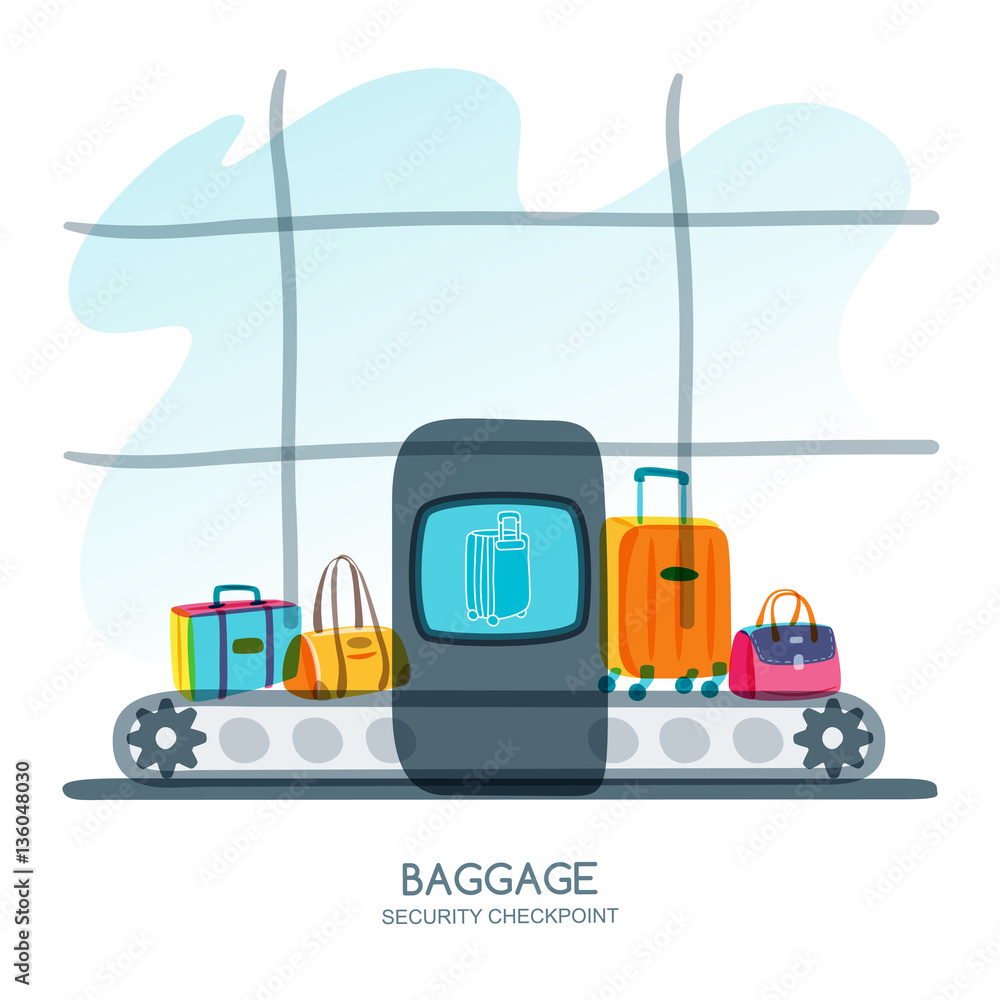 Airport Security Check Clip Art