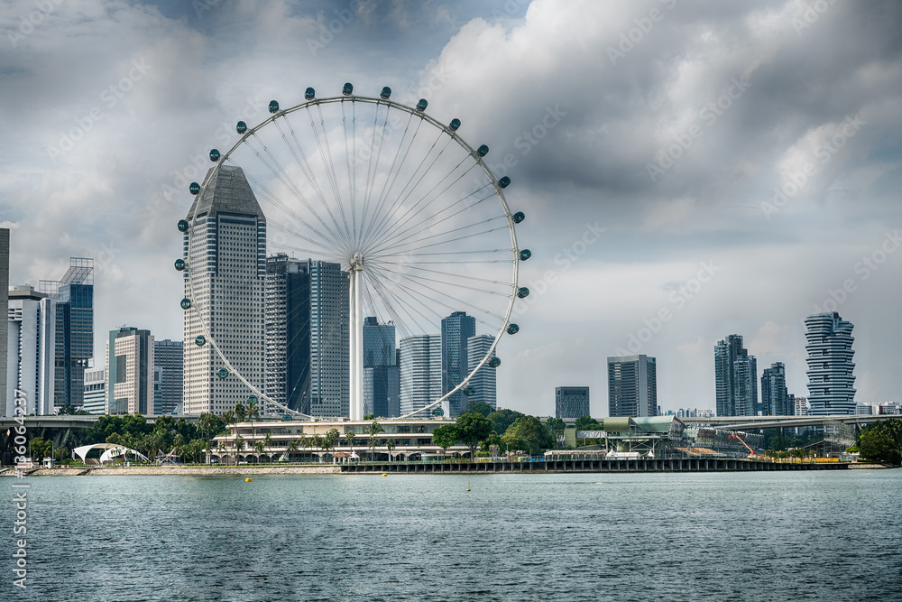 Singapore Flyer the giant ferris wheel in Singapore Stock Photo | Adobe ...