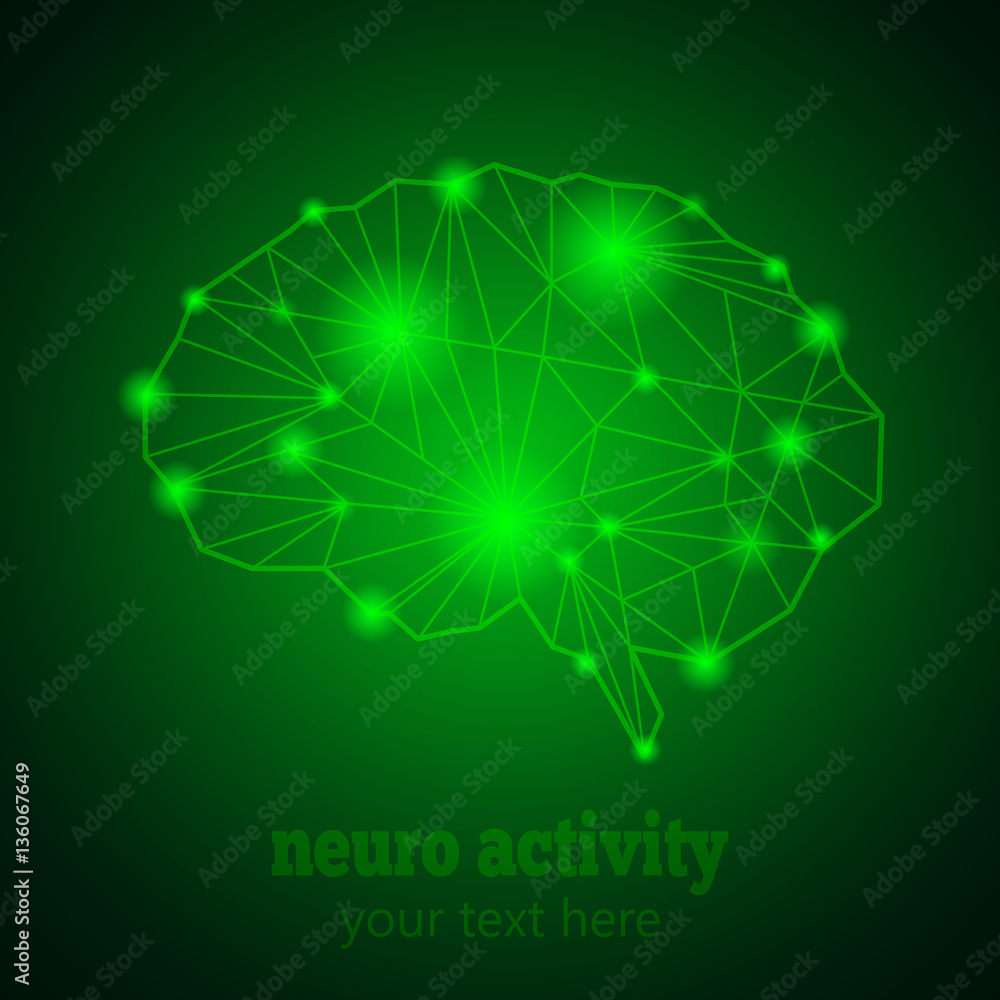 Abstract Human Brain Medical Logo,Neurology Anatomical Conception ...