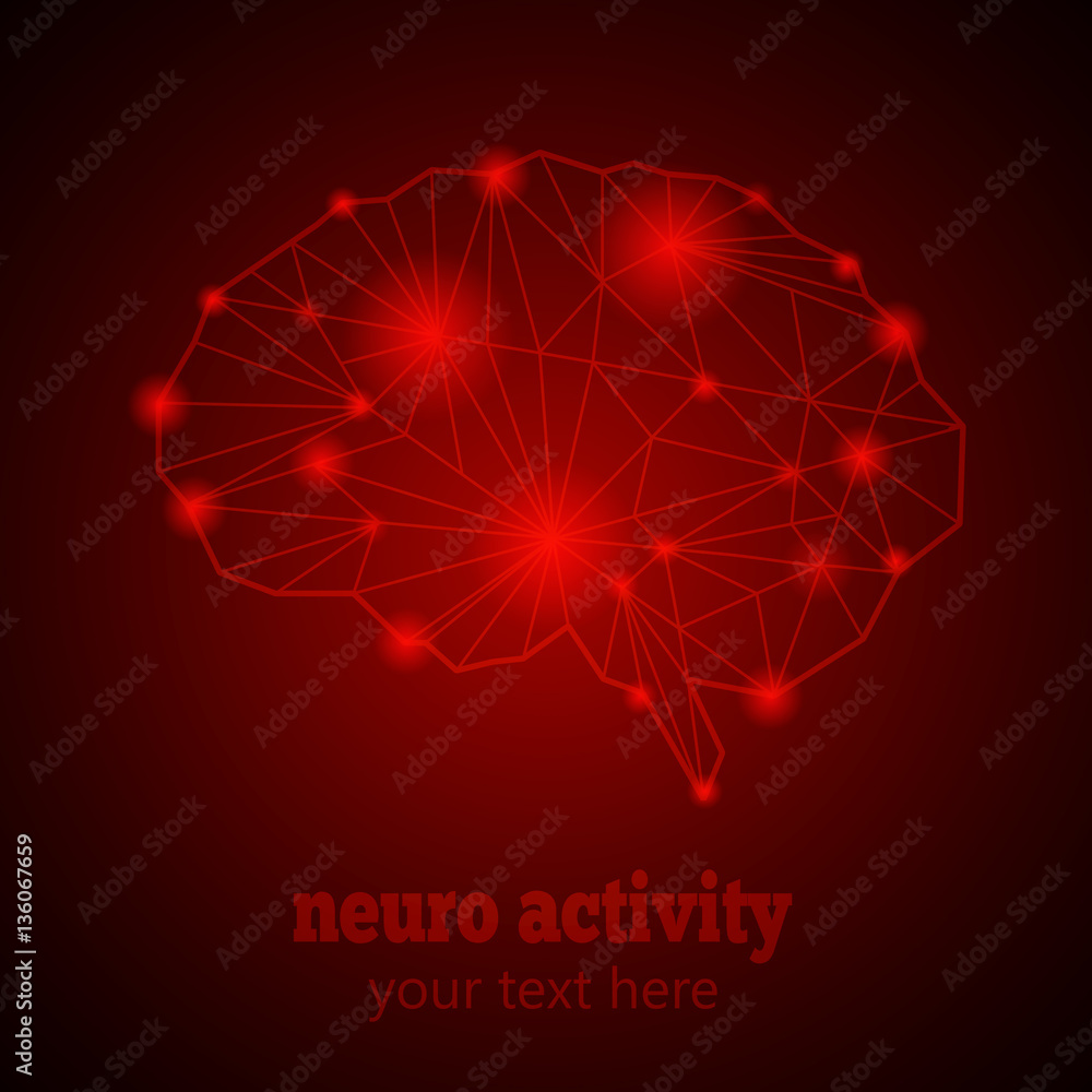 Abstract Human Brain Medical Logo,Neurology Anatomical Conception ...