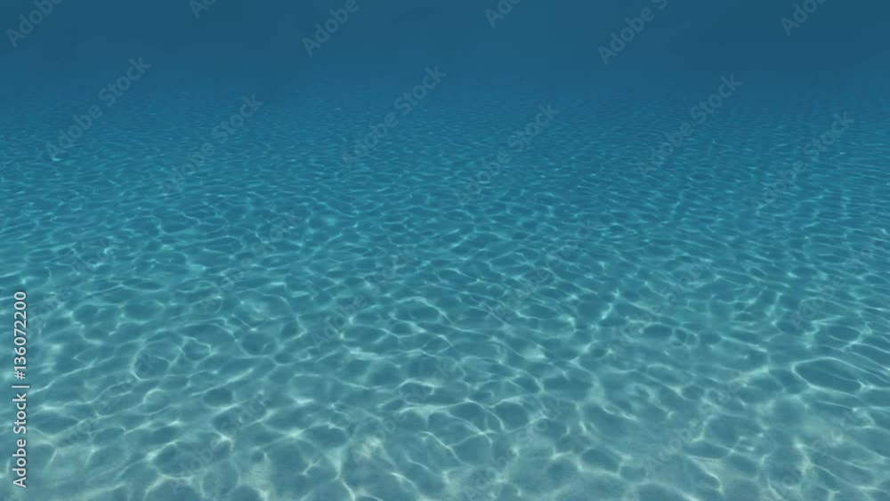 High quality Looping animation of ocean waves from underwater with ...
