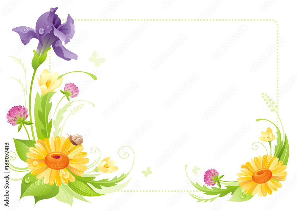 Spring Borders And Frames