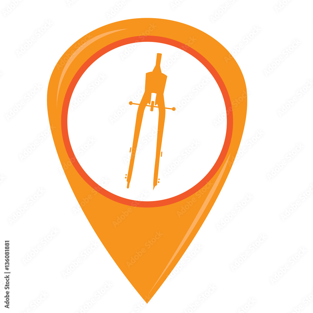 Isolated silhouette of a compass, Vector illustration Stock Vector ...