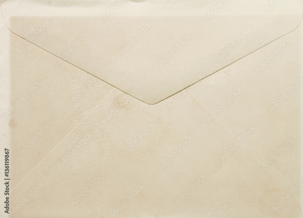 Foto Stock Old paper envelope texture | Adobe Stock