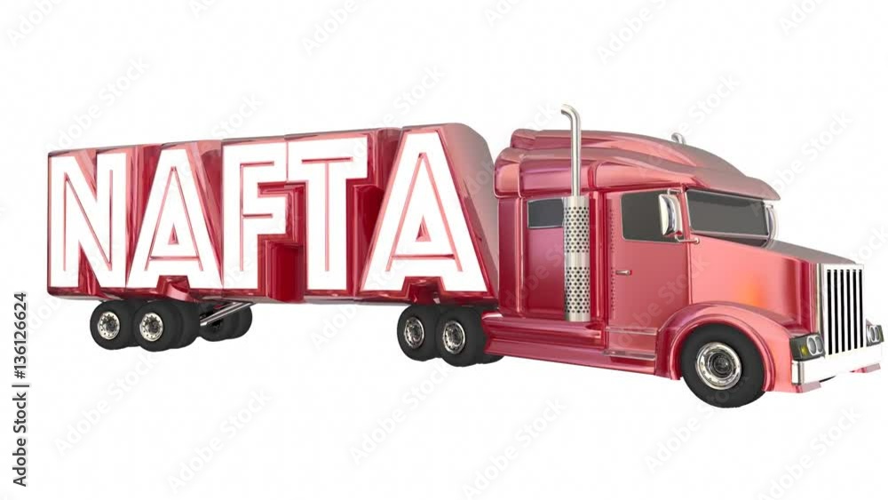 NAFTA North American Free Trade Agreement Scale 3d Animation Stock ...