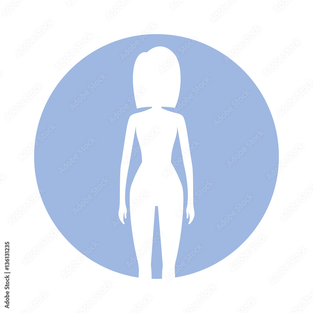 symbol body woman icon image, vector illustration Stock Vector | Adobe ...