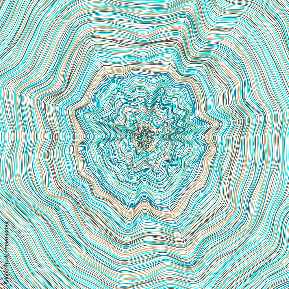 Wave futuristic structure - vector illustration Stock Vector | Adobe Stock