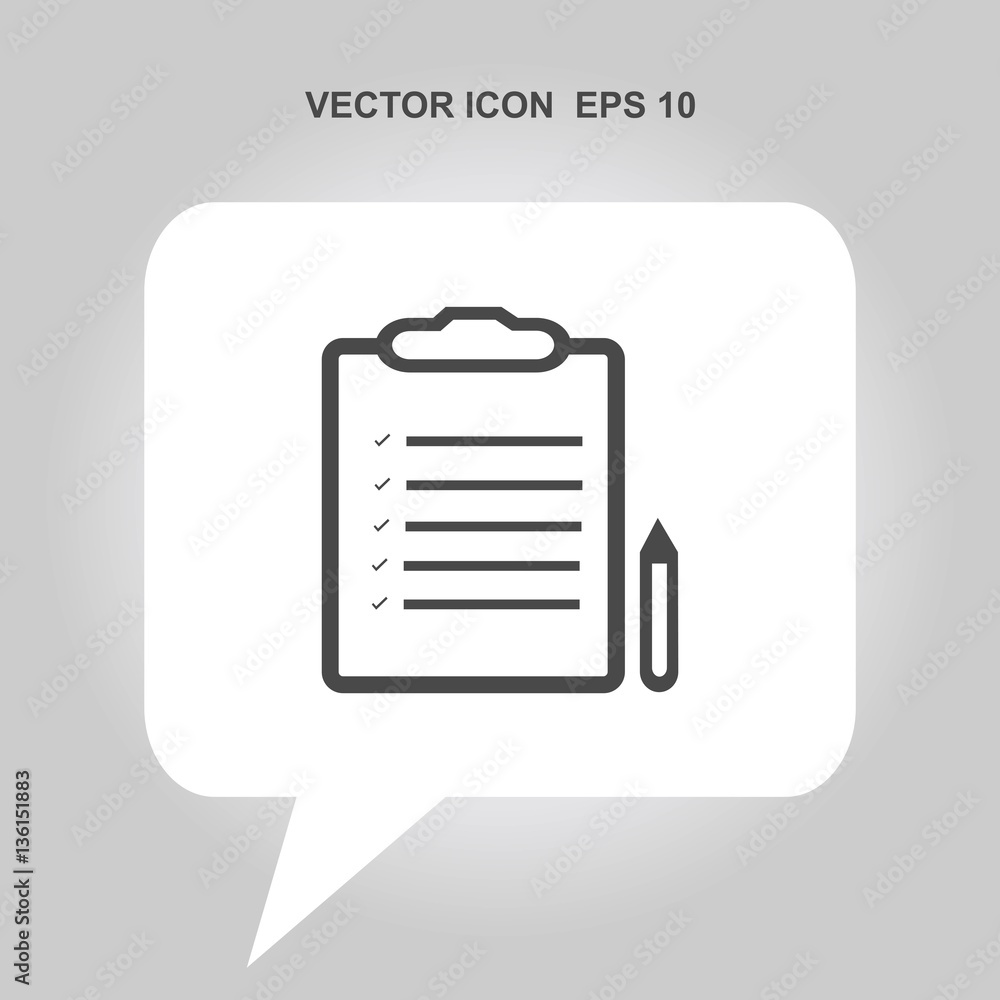 note sign with pen vector icon Stock Vector | Adobe Stock