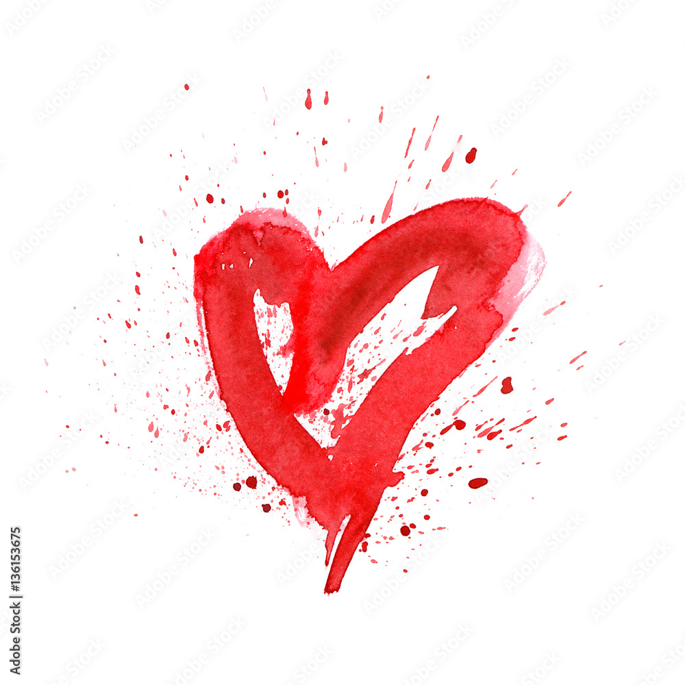 Red Heart Abstract Background