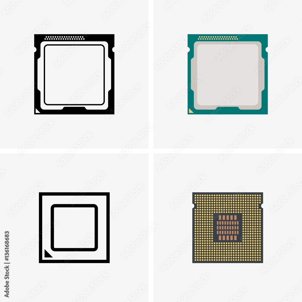 Cpu Stock Illustration | Adobe Stock