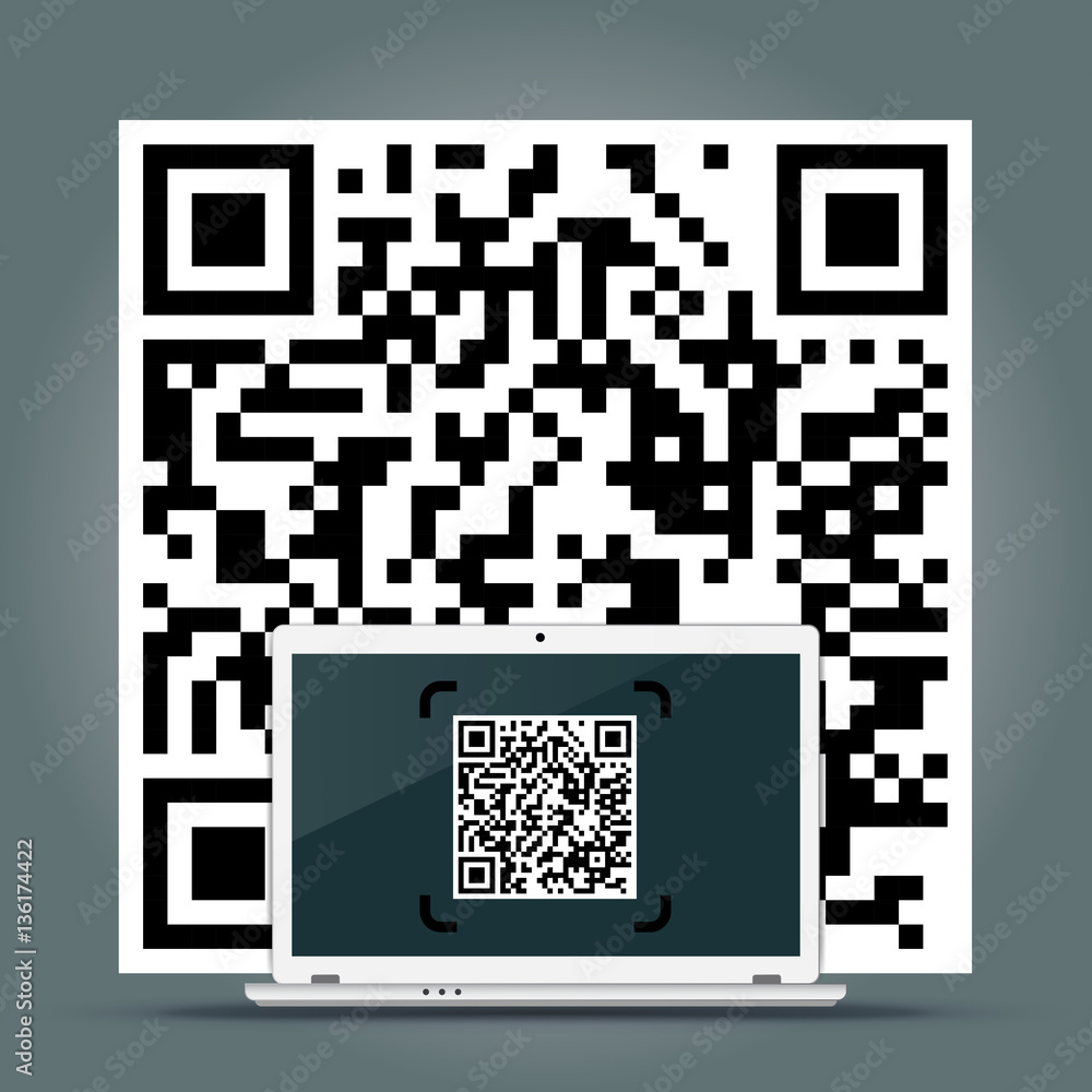 QR Codes Decoding With A Laptop Quick Response Code Business 