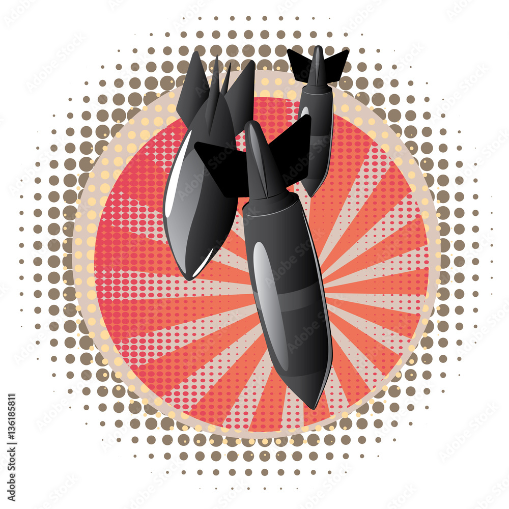 Cartoon Air Bomb Stock Vector | Adobe Stock
