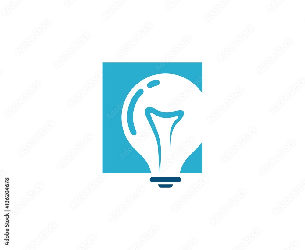 Bulb logo Stock Vector | Adobe Stock