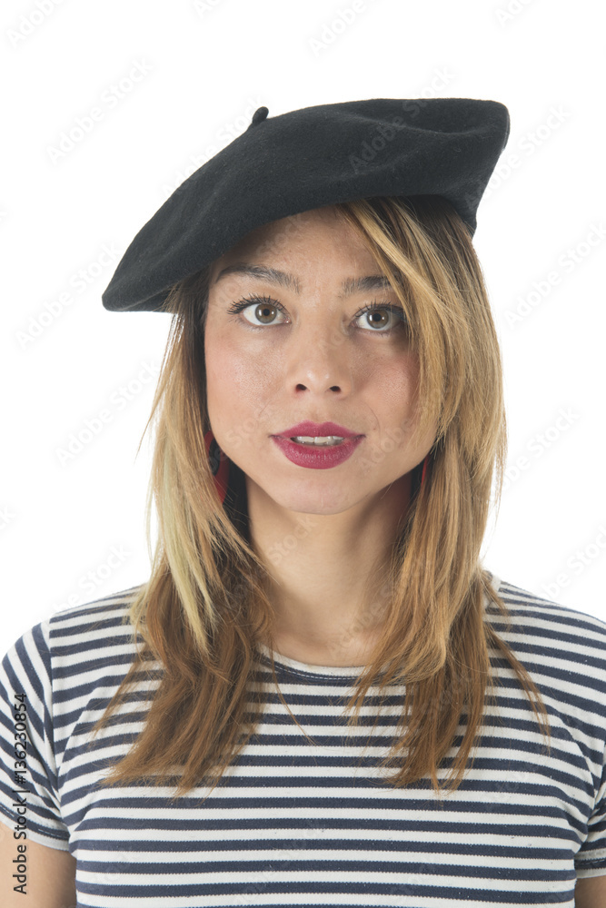 French young girl Stock Photo | Adobe Stock