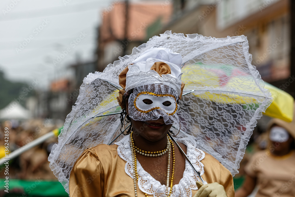 Foto Stock Elégance masquée au carnaval de Cayenne en Guyane française ...