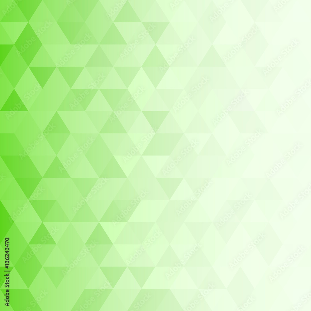 triangular geometric background. green spring abstract background Stock ...