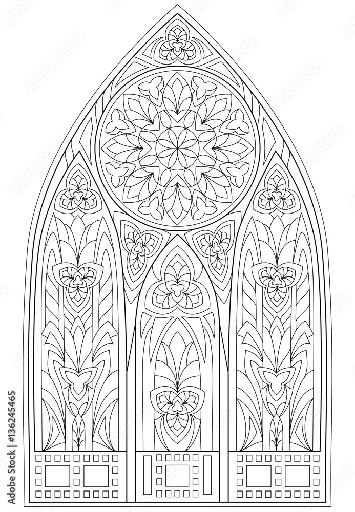 Medieval Stained Glass Rose Windows