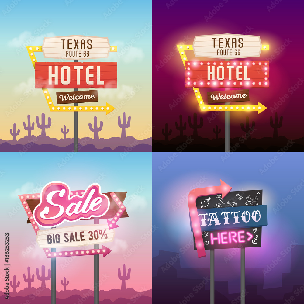 Vintage Billboard Signs