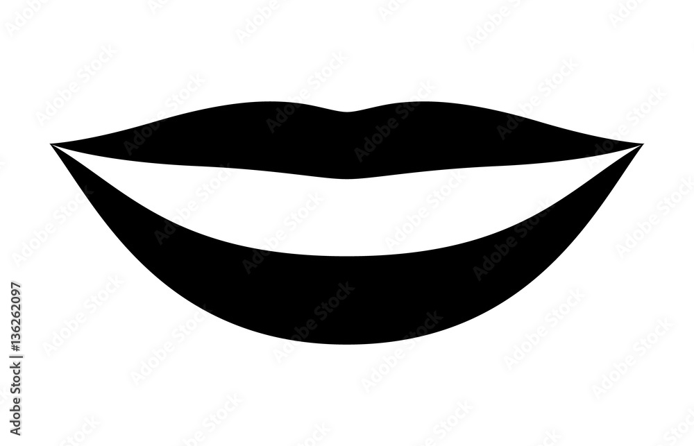 Smiling Lips Vector