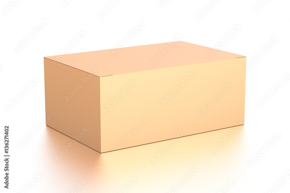 Blank Brown Box