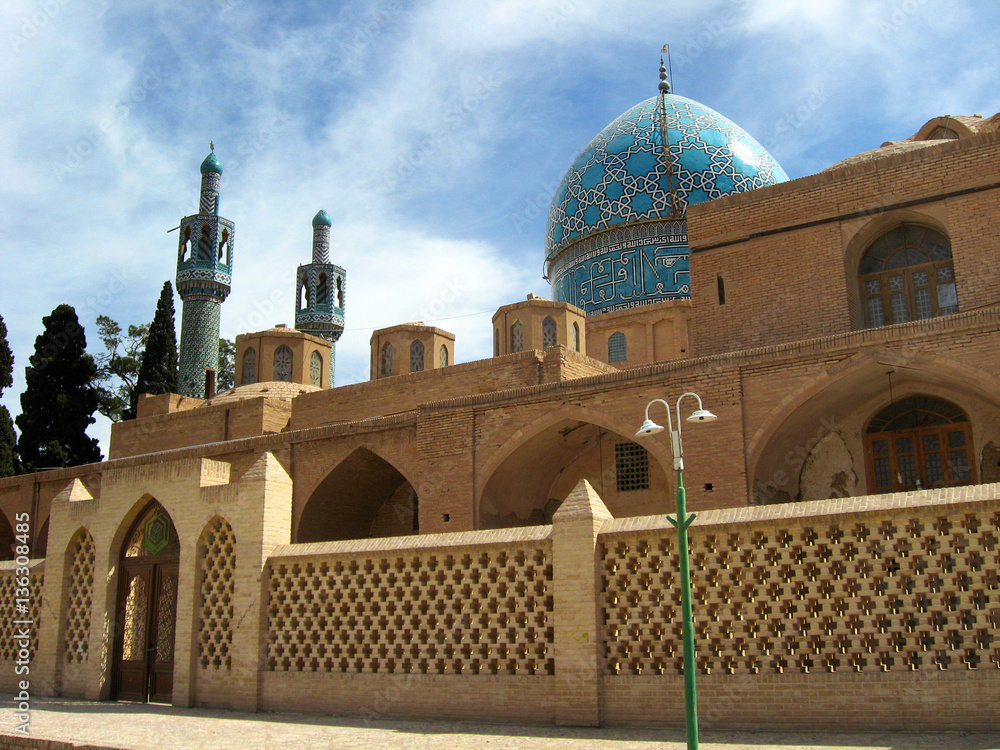 The Shah Nematollah Vali Shrine, historical complex in Mahan, Kerman ...