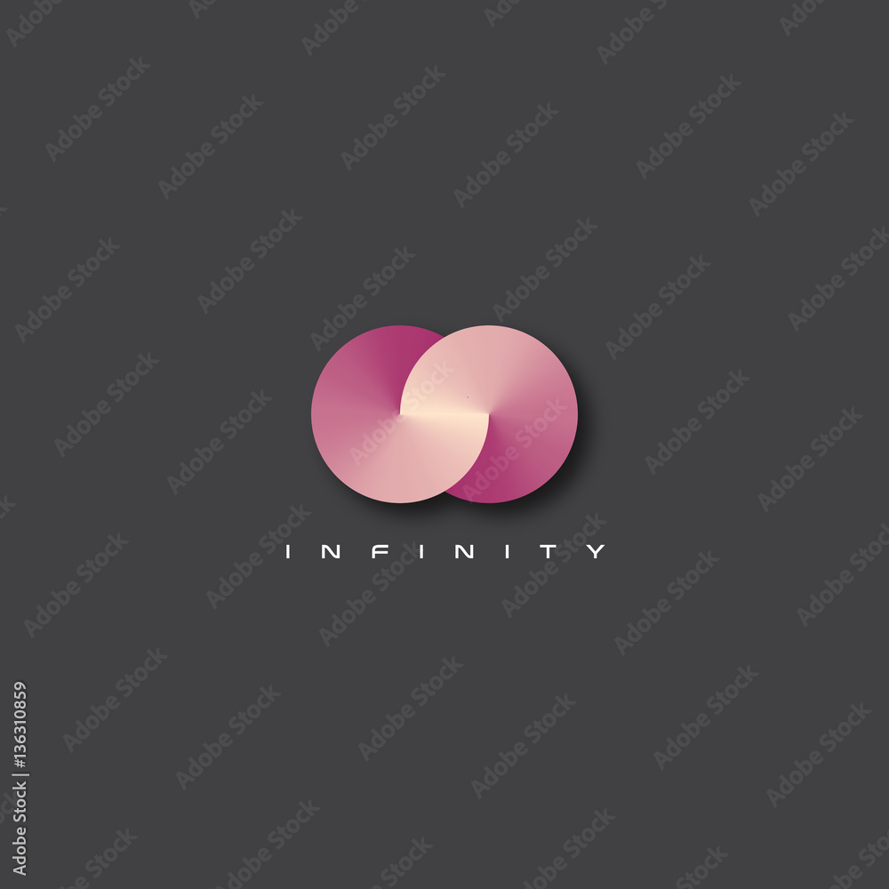 Vector modern and elegant infinity symbol illustration. Stock Vector ...