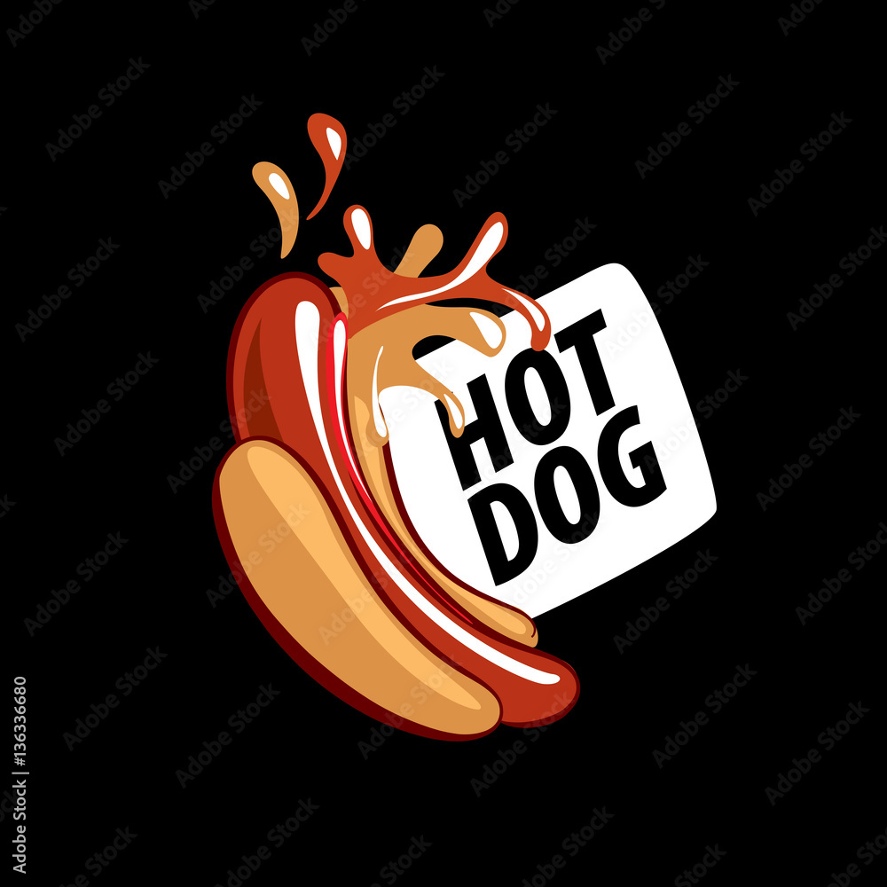 vector logo hot dog Stock Vector | Adobe Stock