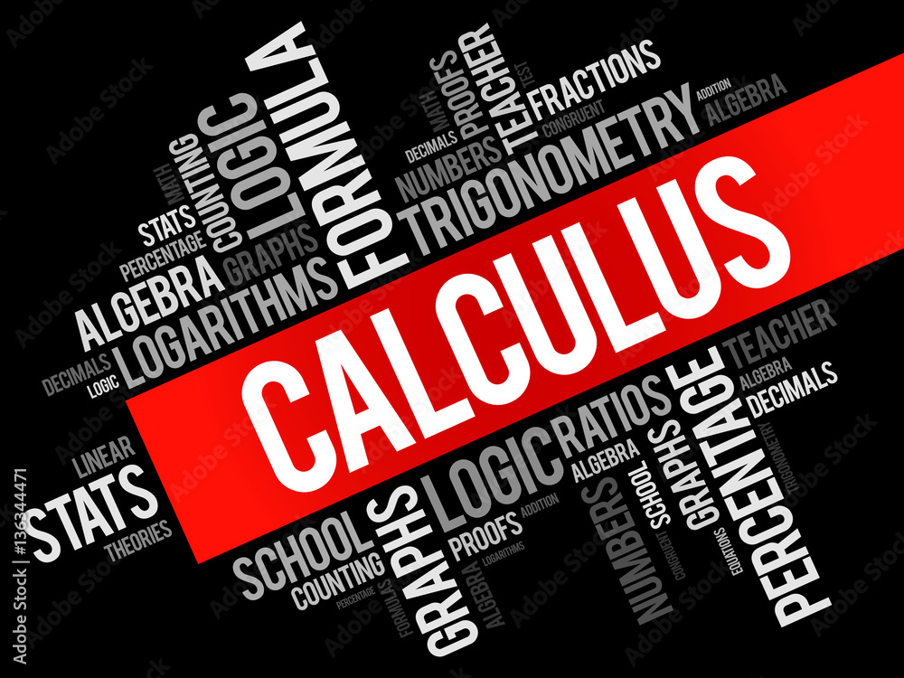 Calculus word cloud collage, education concept background Stock Vector ...