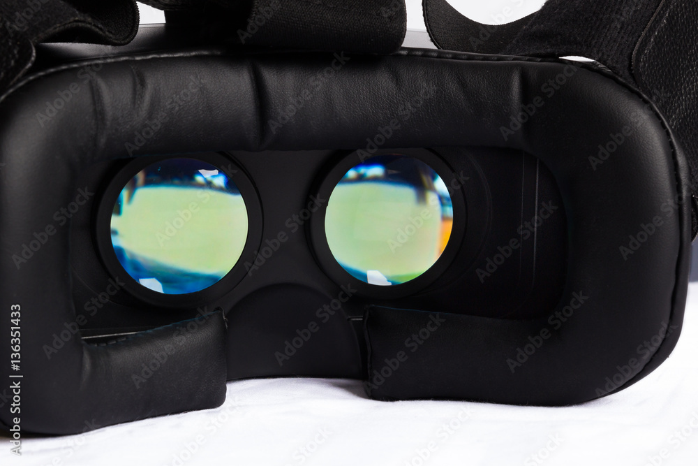 Inside view of virtual reality glasses Stock Photo | Adobe Stock