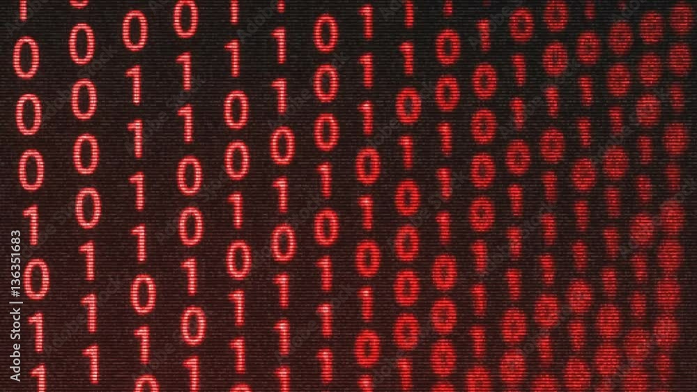 Technological Digital Binary Data Glitch Background With Representation Of Binary Code Binary