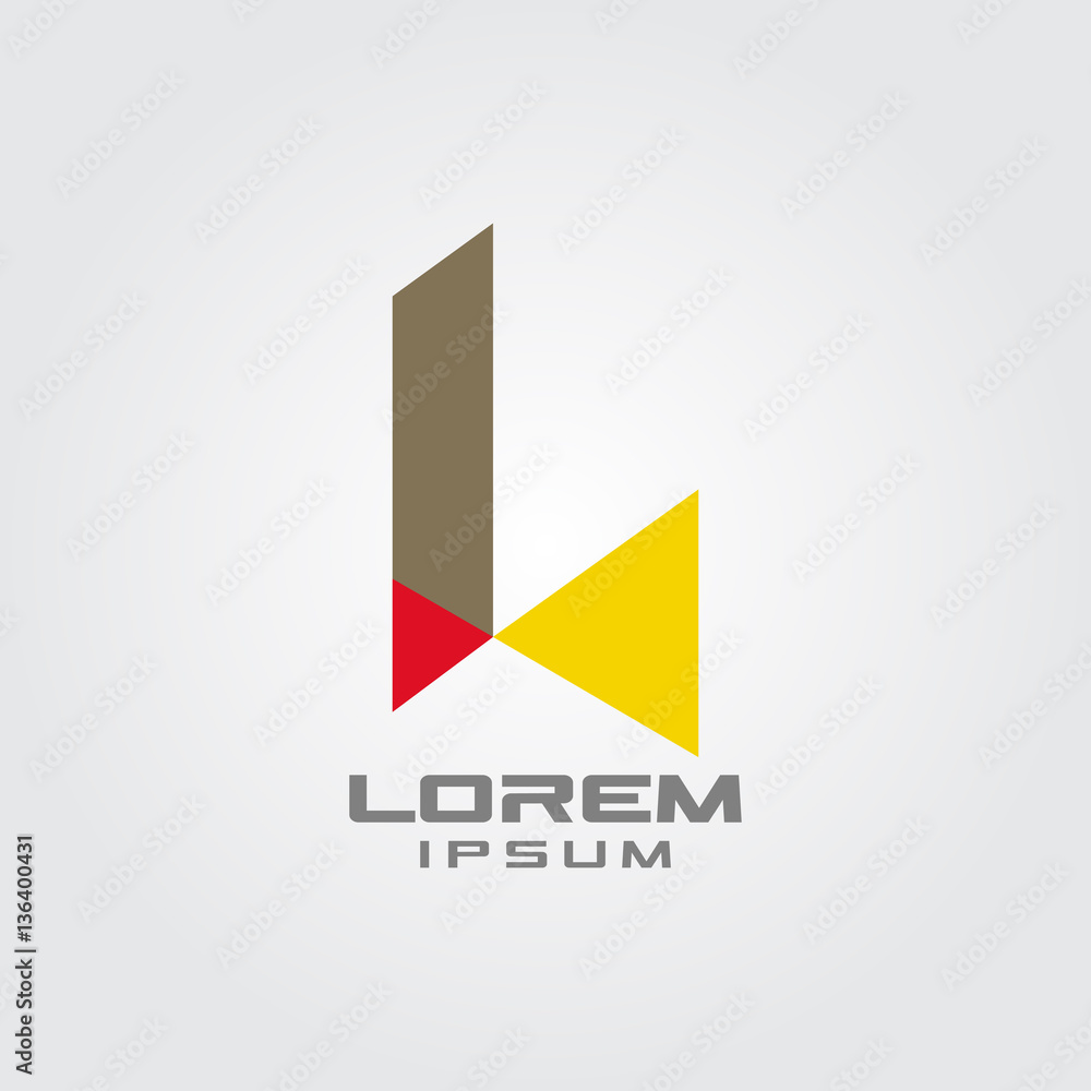 Business corporate letter L logo design template. Simple and clean flat ...