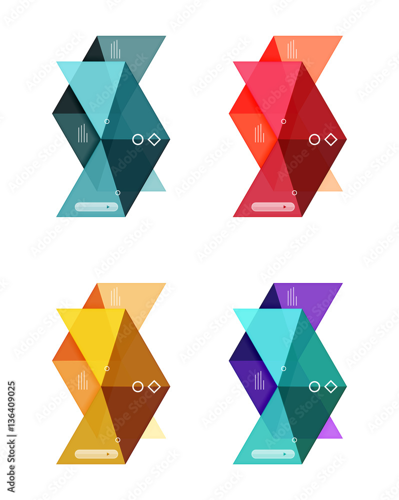 Vector blank infographic arrow templates Stock Vector | Adobe Stock