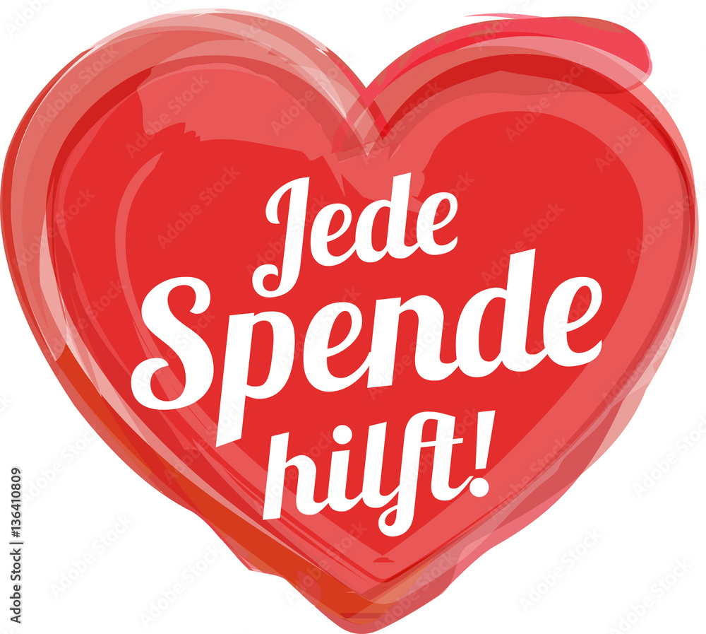Jede Spende hilft Stock-Vektorgrafik | Adobe Stock
